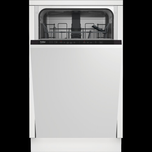 Beko DIS15020 Fully Integrated Slimline Dishwasher - Silver Control ...
