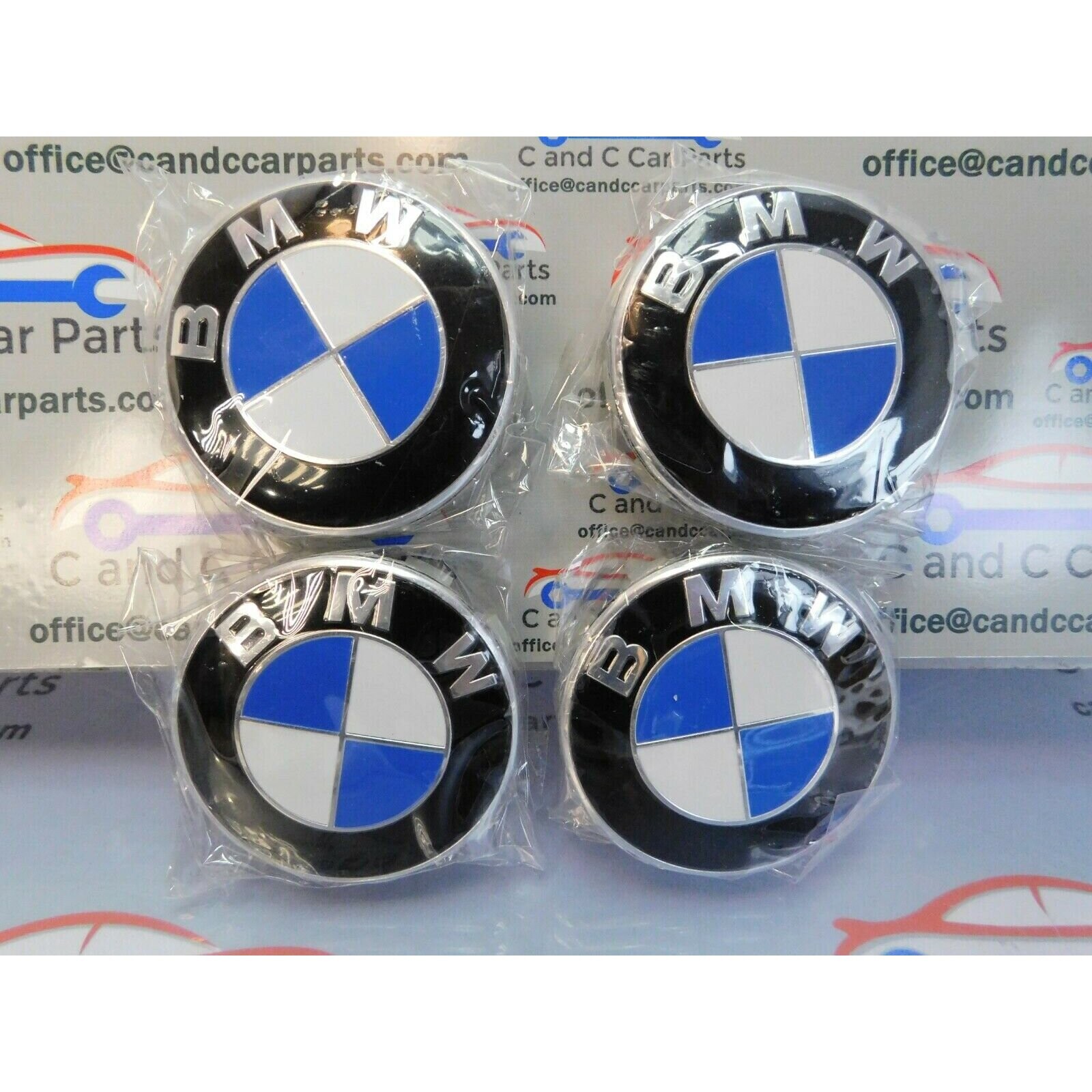 BMW M SPORT WHEEL CENTRE CAPS 60MM BIUE Serie 1 2 3 4 5 6 7 M Z X on OnBuy