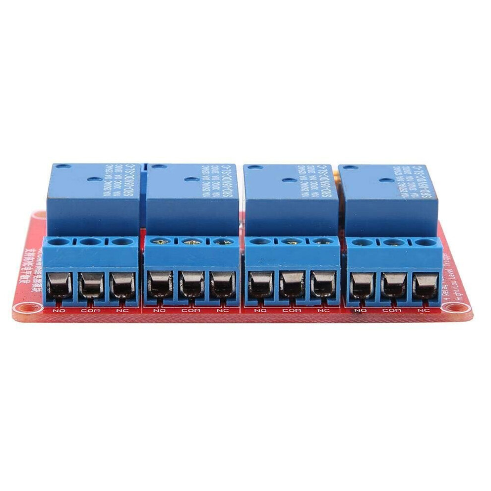 4 Channel Relay Module, 4 Channel Relay Module Board with Optocoupler ...