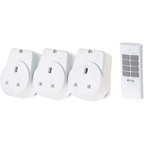 Maplin ORB RF Remote Controlled Mains Plug Sockets Set (3 Pack) with ...