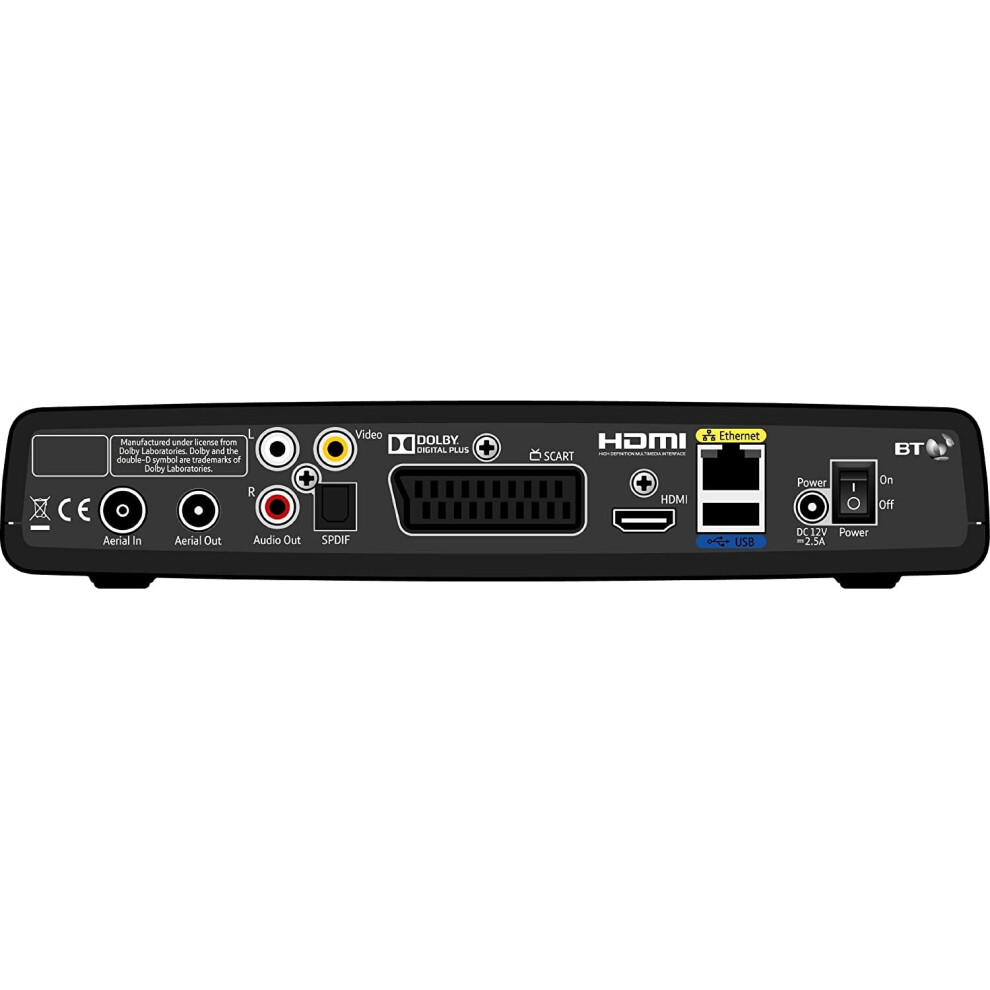 BT Youview+ Set Top Box with Twin HD Freeview and 7 Day Catch Up TV, No ...
