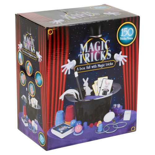 Kids Magic Set 150 Tricks + Instructions Magician Top Hat Card Tricks ...