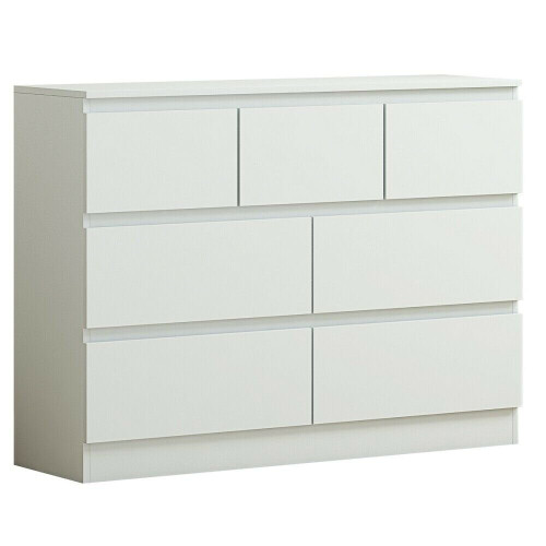(Matt White, 7 Drawer Chest) Carlton Chest Of Drawers Matt Finish on OnBuy
