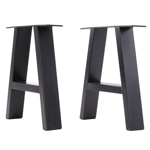 (35*40cm) Set of 2 Metal Table Bench Legs Frames A-Frame Steel Base ...