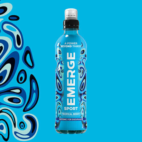 (6x500ml, Tropical Berry) Emerge Isotonic Sport Energy Drinks with ...