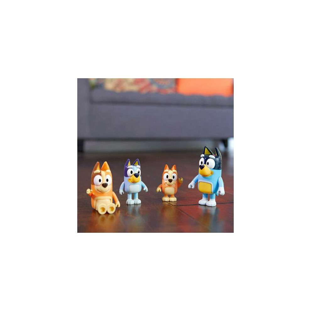 Bluey & Family Bingo Toys 4Pcs Pack SET + 25cm BINGO + BLUEY Plush Toy ...