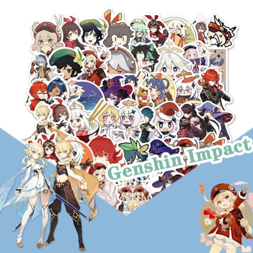 50pcs Genshin Impact PVC Sticker DIY Laptop Decal on OnBuy