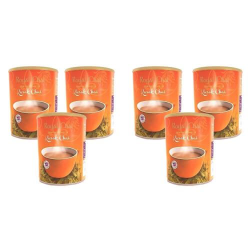 Royal Chai Karak Chai Unsweetened Tub 400g (Pack of 6), Premium Instant ...
