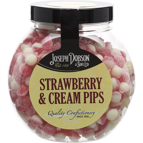 Joseph Dobson & Sons Strawberry and Cream Pips Sweets 400 g on OnBuy