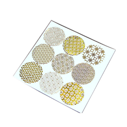 Transparent Foil Gold Label Sticker Circular Sealing Label Sticker PVC ...