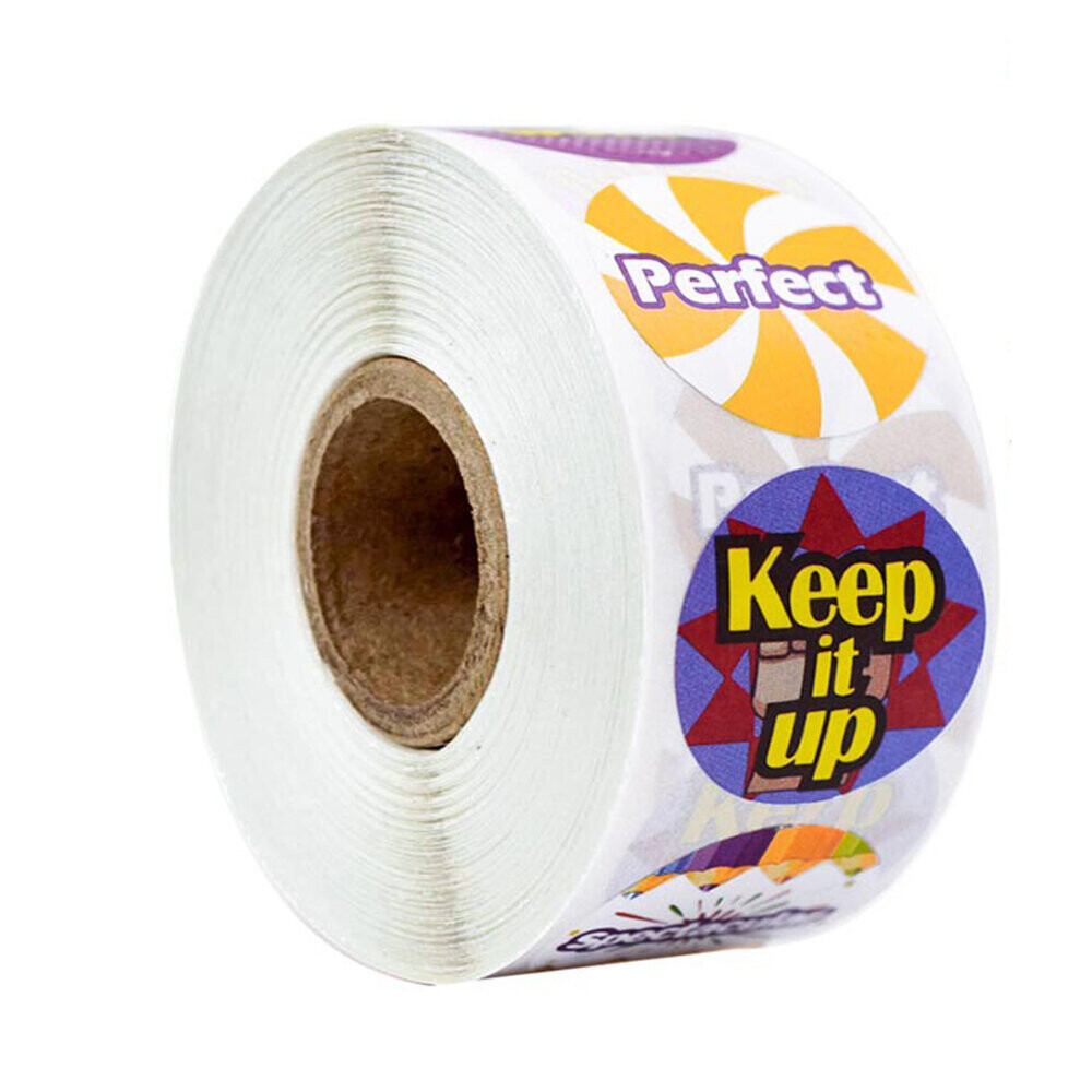 500pcs/roll Encouragement Sticker for Kids Reward Stickers Cute ...