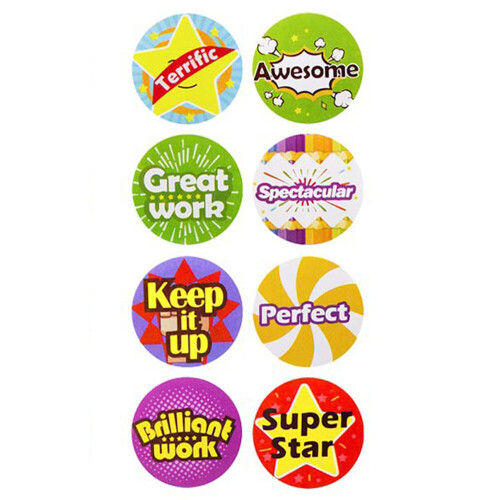 500pcs/roll Encouragement Sticker for Kids Reward Stickers Cute ...