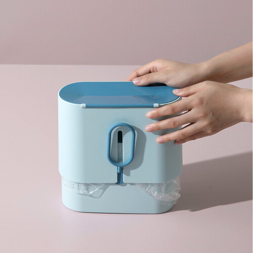 Nordic Trash Wall-mounted Bucket Garbage Cans Portable Waste Bin ...