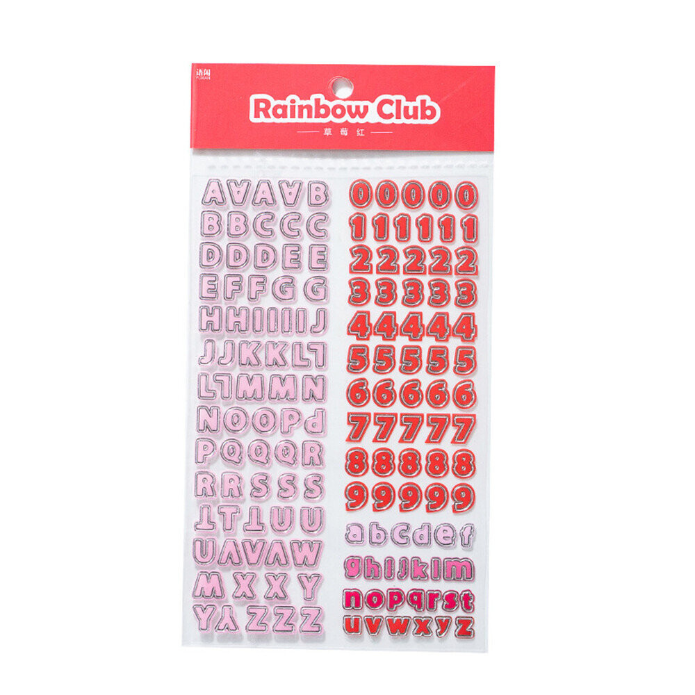 Bronzing English Letter Alphabets Number Stickers Scrapbooking Stick ...