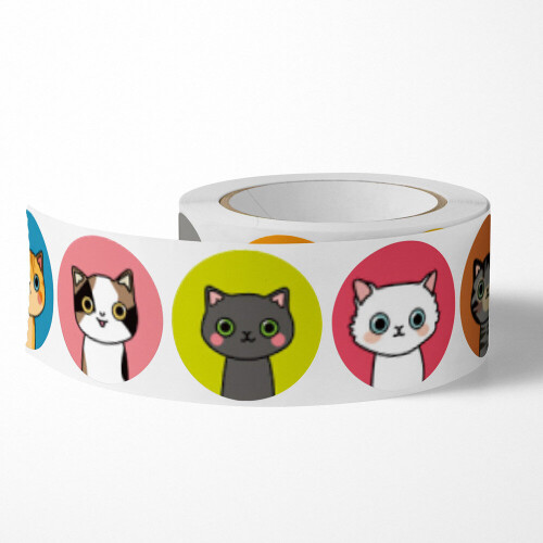500pcs/wad Lovely Cat Stickers For School Reward Stickers Classroom ...