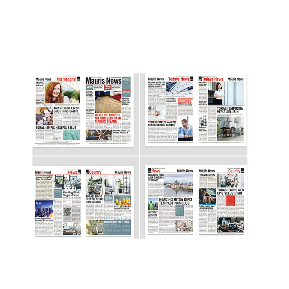 Retro English Newspaper Old Newspaper Ins Photo Props Flower Wrapping ...