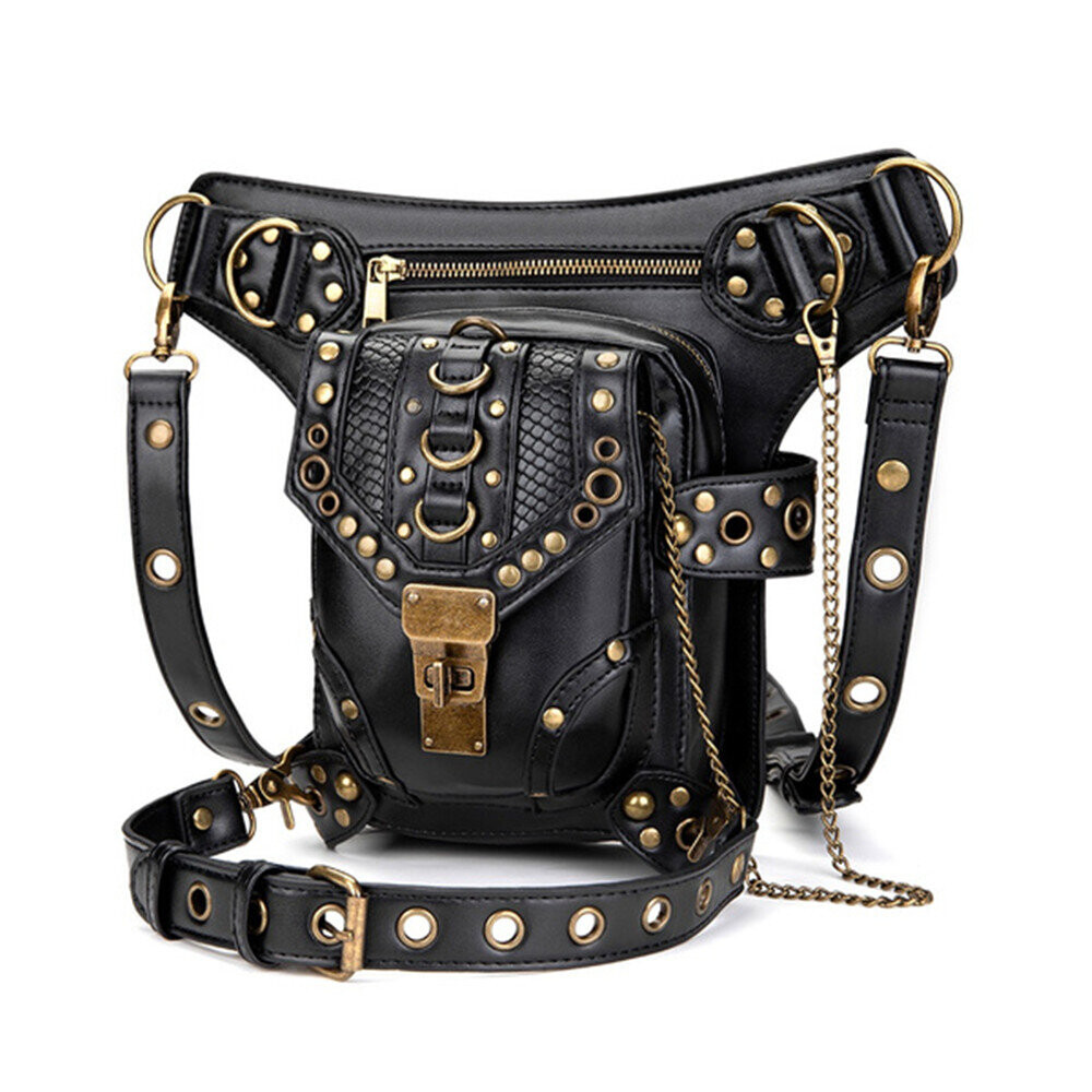 Steam Punk Vintage Rock Gothic Bag Goth Shoulder Waist Bags Packs ...