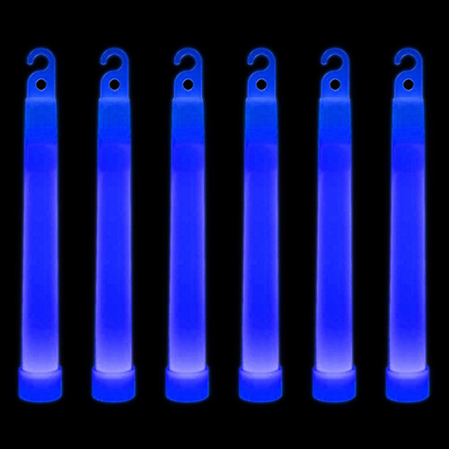 (25pcs Blue) 6inch Long 25 Glow Sticks Lanyard Premium Ultra Bright ...