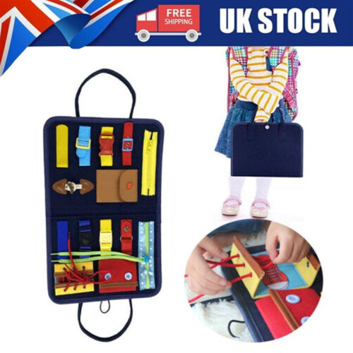 Toddler Busy Board Montessori Basic Skills Board on OnBuy