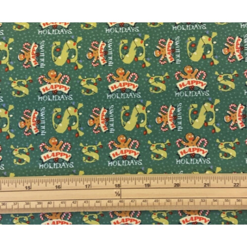 Fat Quarter Shrek Dear Santa Happy Holidays 100% Cotton Quilting Fabric ...