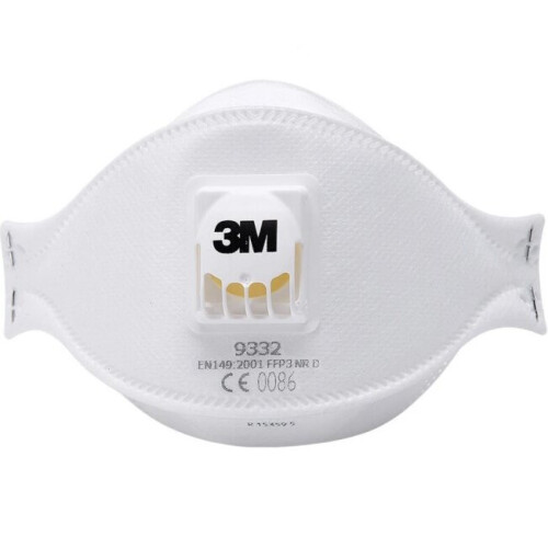 3M 9332+ FACE MASK AURA FFP3 N99 HEALTHCARE MEDICAL RESPIRATOR VALVED ...