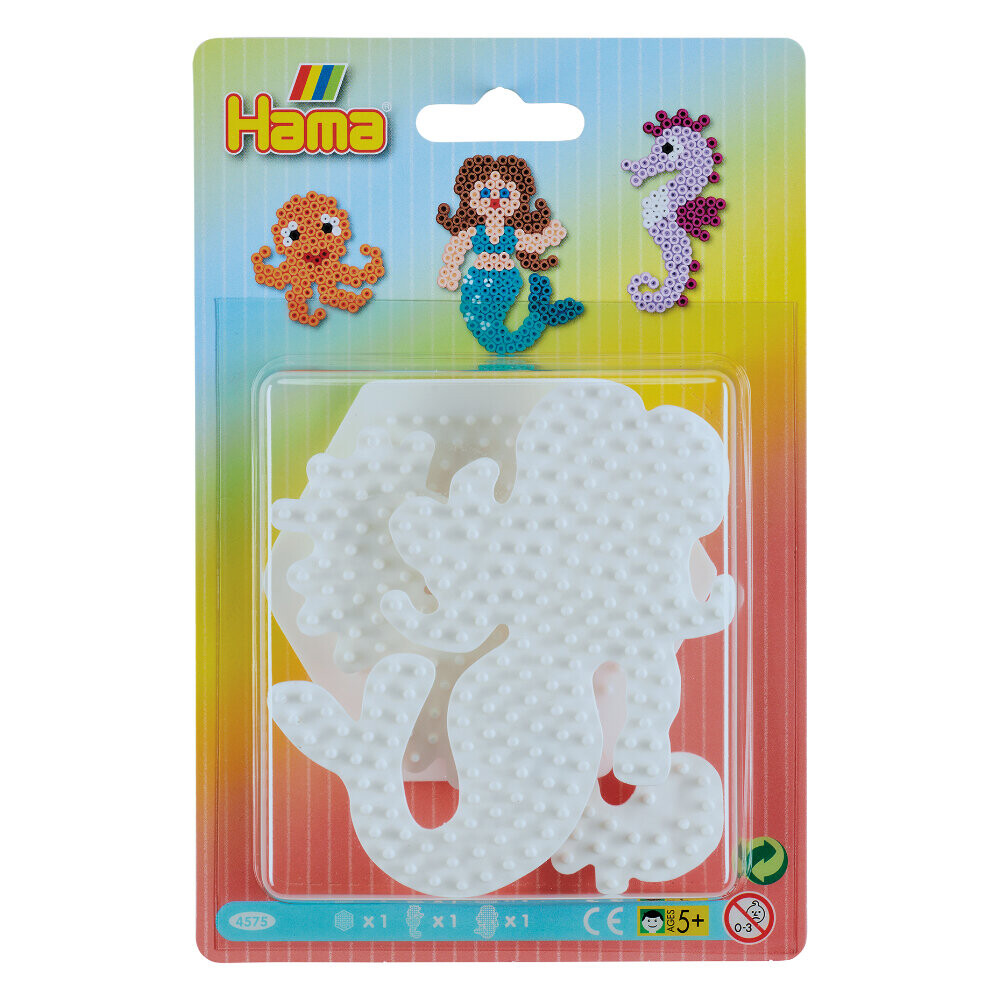 Hama Mermaid and Sealife 3 Pegboard Set - Kids Craft Kit on OnBuy