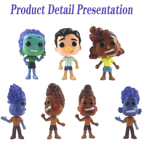 5 Pcs Luca Figure Set,PVC Luca figurines Sea Monster Alberto Giulia ...