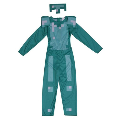 (Steve Costume, Kids M) Minecraft Children's Cosplay Costume Dressup ...