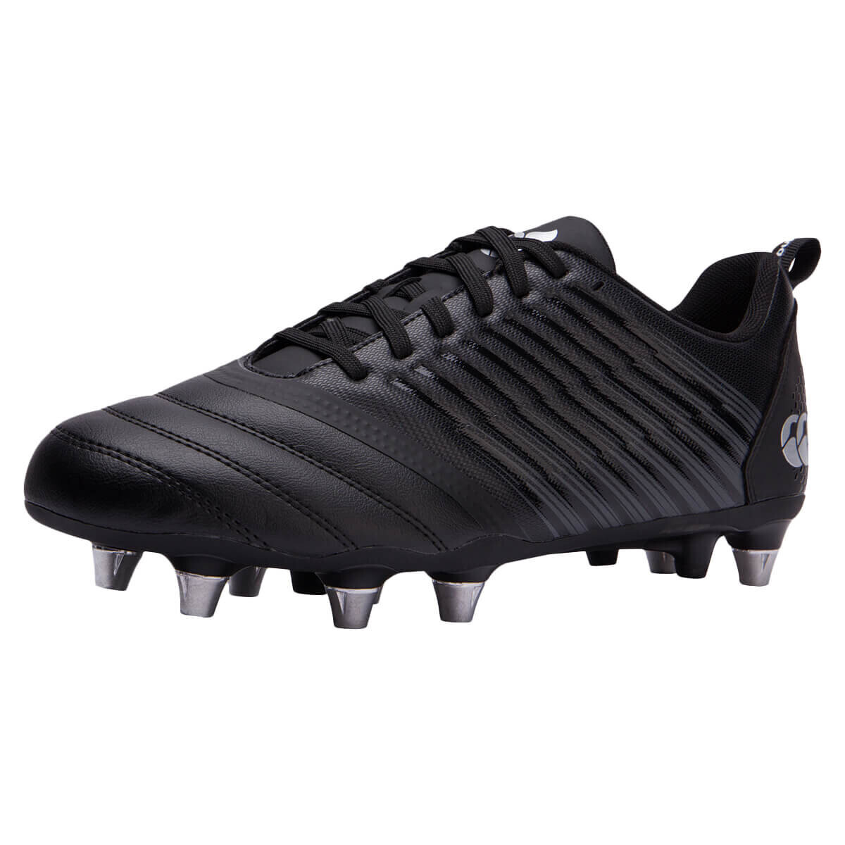 (UK 10, Black/Grey) Canterbury Mens Stampede 3.0 SG Mesh Leather Metal ...