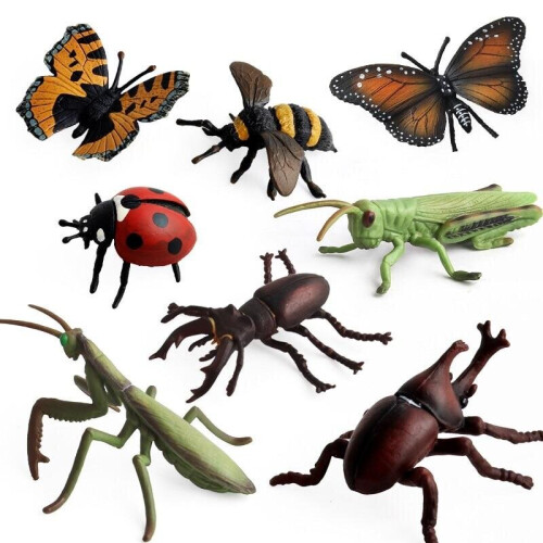 8 Types Realistic Insects Figures Lifelike Animal Figurines,s Early ...