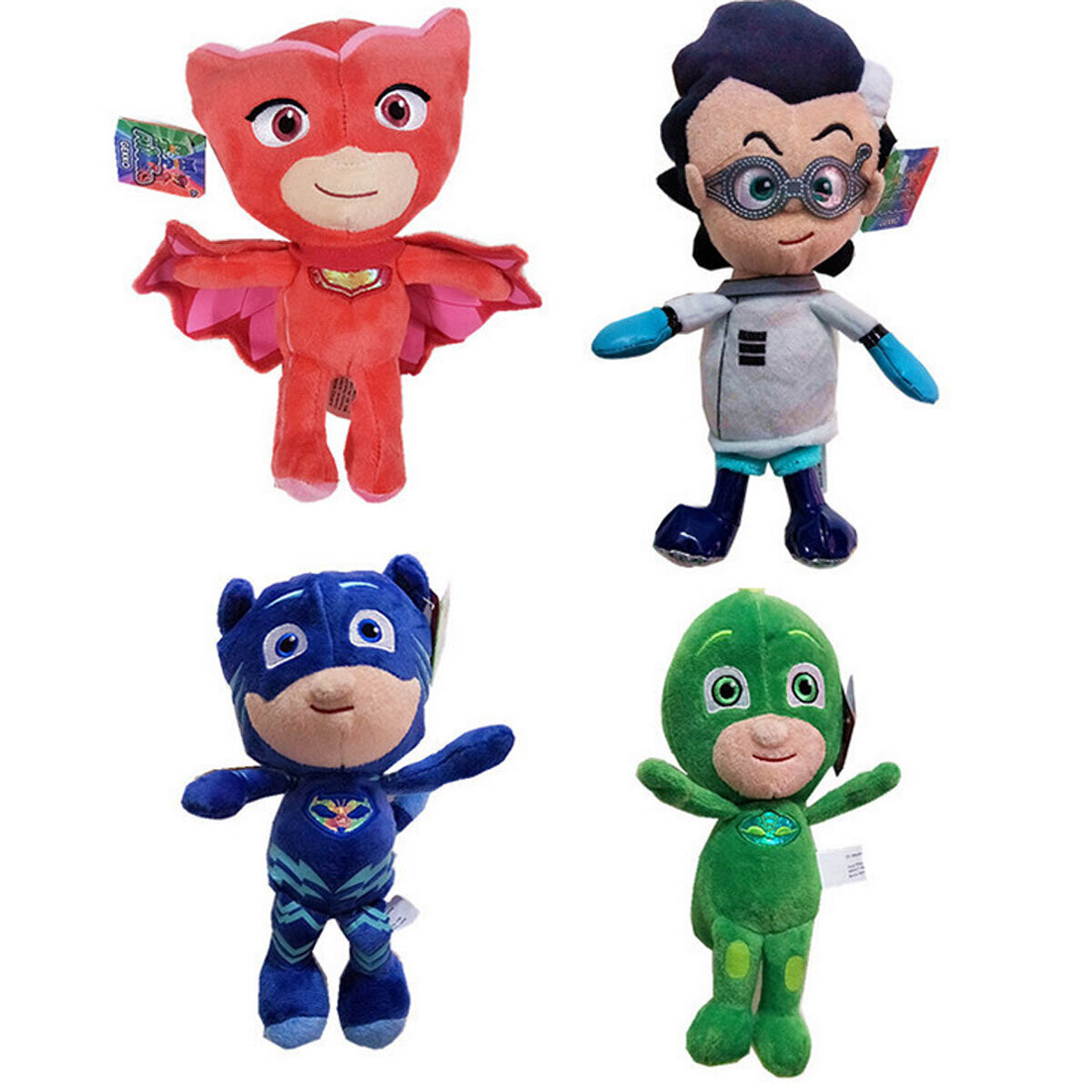 4PCS/SET PJ Mask Gekko Catboy Owlette Romeo Plush Toys Stuffed Dolls on ...