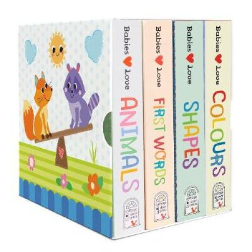 Babies Love Lift a Flap 4 book box set Animals, Colours, First Words ...