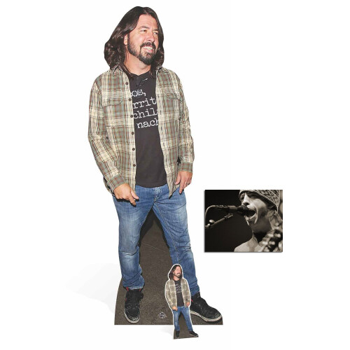 Grohl, Dave Lifesize and Mini Cardboard Cutout / Standee / Standup - Includes 25x20cm Star Photo ...