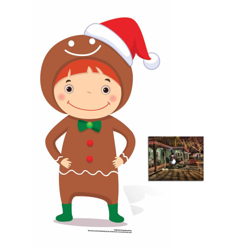 Mini Gingerbread Boy Cardboard Cutout / Standee / Standup - Includes ...