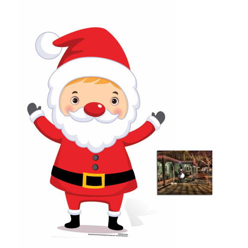 Mini Christmas Santa Cardboard Cutout / Standee / Standup - Includes ...