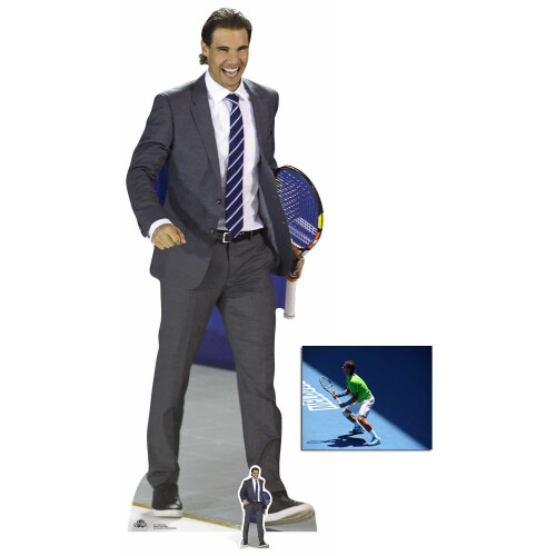 Rafael Nadal Lifesize and Mini Cardboard Cutout / Standup / Standee - Includes 25x20cm Star ...