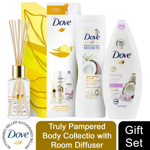 Dove Truly Pampered Body Collection with Room Diffuser 3pcs Gift Set on ...