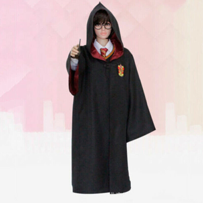 (Red, Adults S) Harry Potter Gryffindor Hogwarts Cape Cloak Party ...