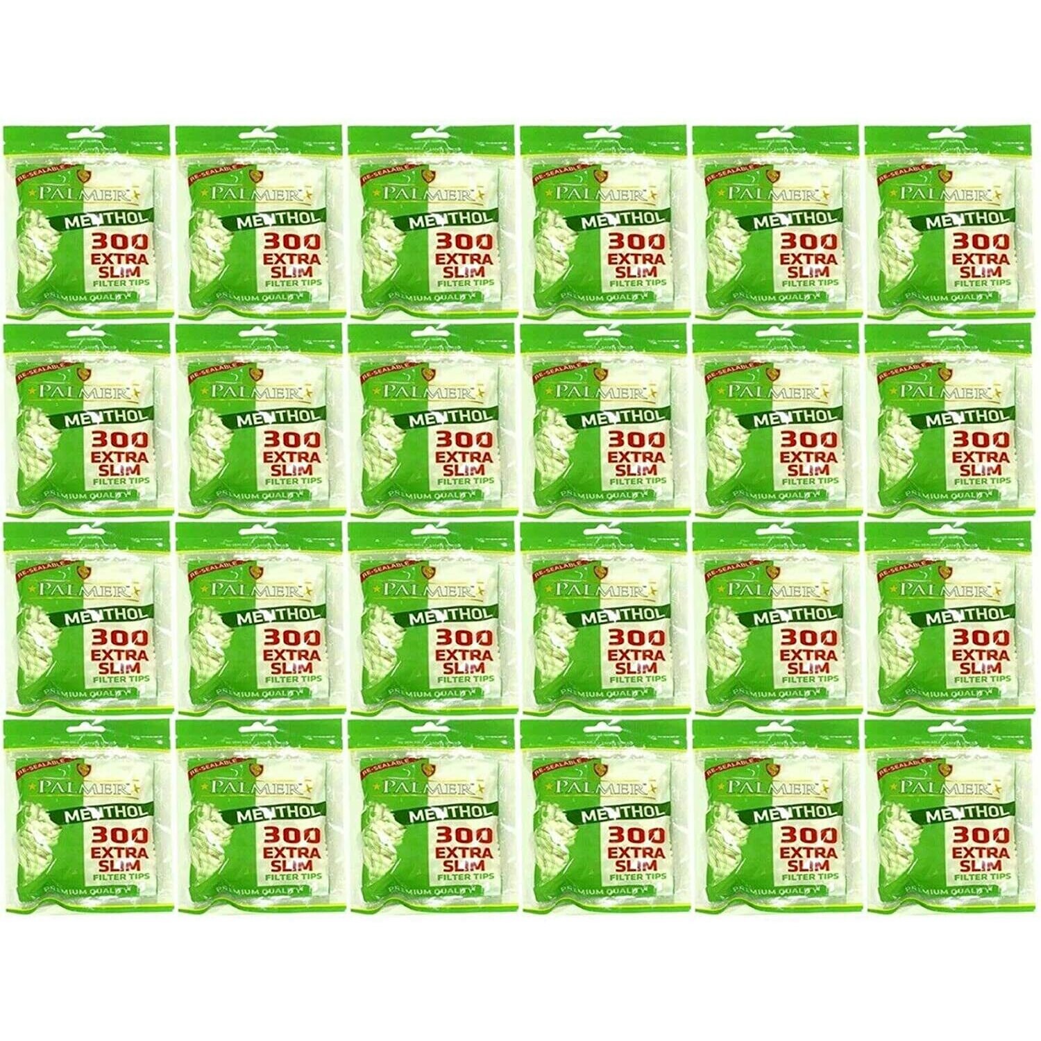 Palmer EXTRA SLIM Menthol Filter Tips Rolling Smoking Cool Menthol ...