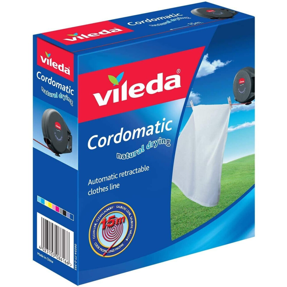 Vileda Cordomatic 15 Metre Automatic Retractable Clothes Line ...