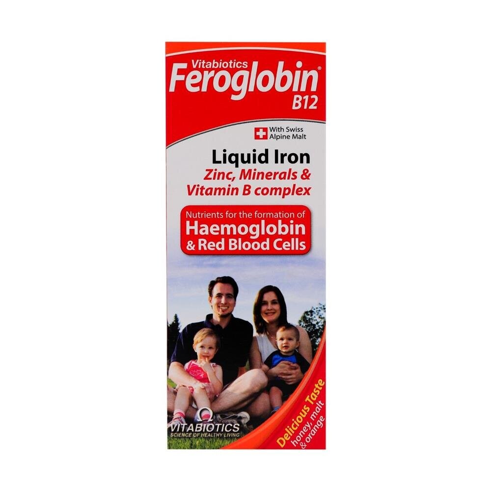 Vitabiotics Feroglobin Syrup Iron-Rich Formula for Vitality and ...