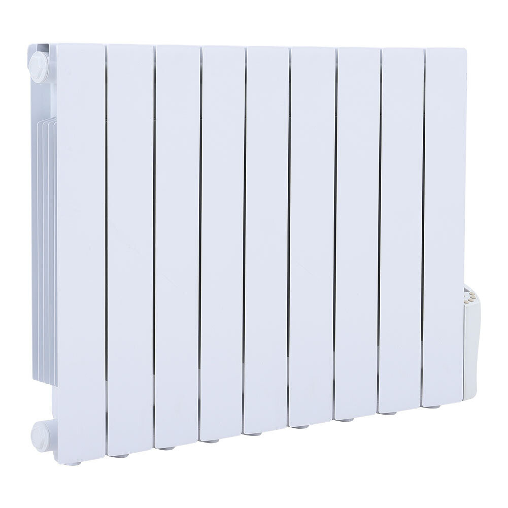 Oil Filled Electric Radiator Heater Thermostatic 1500W Wall Mounted on ...