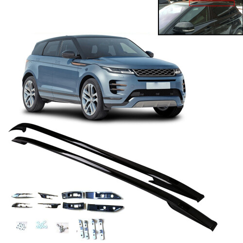 OE STYLE ROOF BAR ROOF RAIL BLACK PAIR FOR RANGE ROVER EVOQUE L538 11 ...