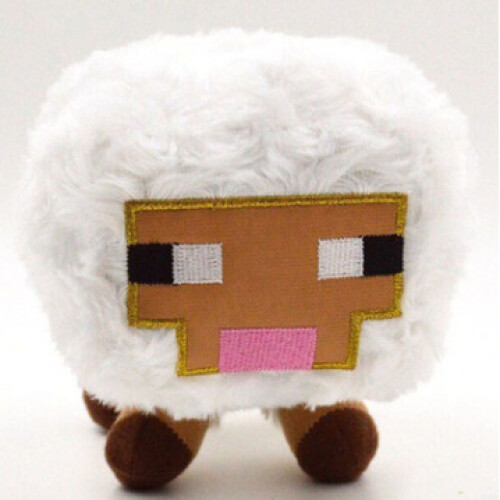 (White sheep) Minecraft soft toy pink pig spider doll doll gift for ...