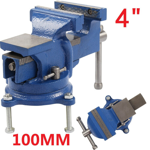 4" 100mm Work Bench Vice Vise Workshop Clamp Engineer Jaw Swivel Base ...