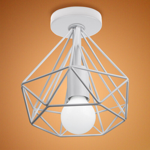 Diamond Ceiling Light Antique Ceiling Lamp Metal Cage Chandelier 20CM ...