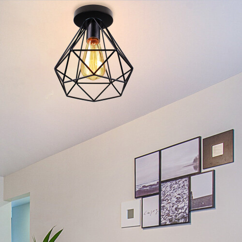 Industrial Ceiling Lamp Diamond Ceiling Light Retro Ceiling Light 20CM ...
