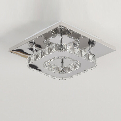 K9 Crystal Chandelier Modern Ceiling Light Clear Glass Ceiling Lamp Led ...