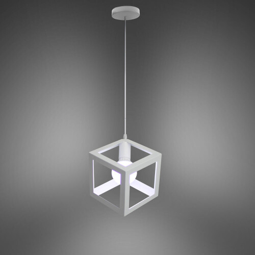 (2PCS) Square Pendant Light Creative Retro Ceiling Light Modern Hanging ...