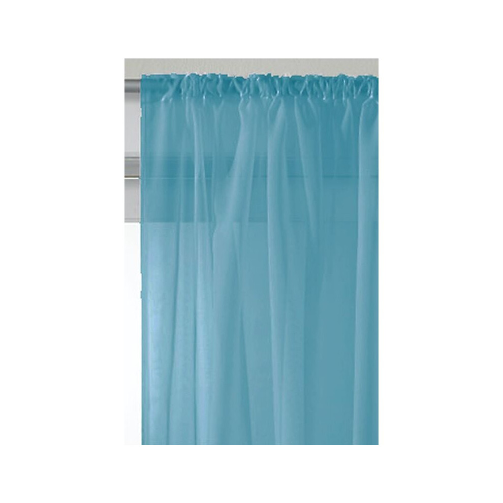 Voile Slot Top Panel Teal 59x72 on OnBuy